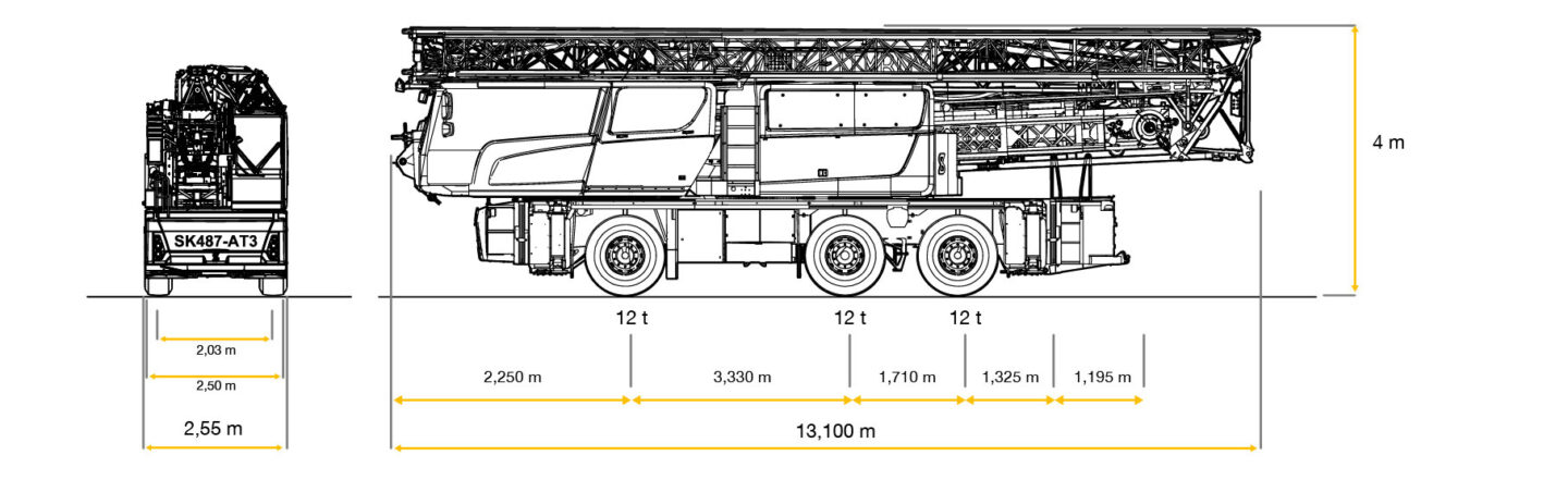 SK487-AT3 eDrive - Spierings Mobile Cranes